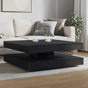 Konferenční stolek otočný o 360º černý dub 90x90x34,5 cm 3321352