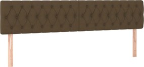 Box spring postel s matrací tmavě hnědá 120x190 cm textil 3269905