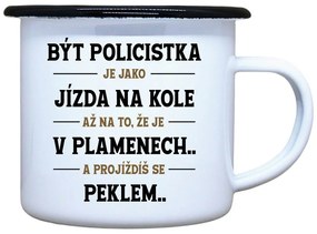 Super plecháček Plecháček s potiskem Být policistkou Objem: 330 ml