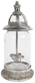 Stříbrný antik svícen / lucerna na 4 čajové svíčky Jean - Ø 21*44 cm
