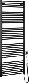 Aqualine - Topné těleso 60x168 cm, 800 W, matná černá ILE66TB