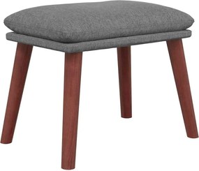 Podnožka světle šedá 45 x 29,5 x 35 cm textil 341457