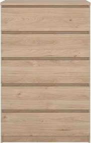 Komoda v dekoru dubu v přírodní barvě 77x121x50 cm Naia – Tvilum