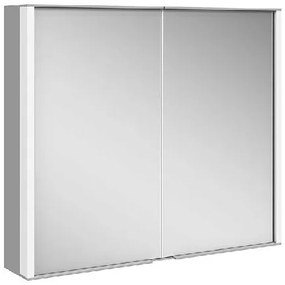 Keuco Royal Match - Zrcadlová skříňka s LED osvětlením, 800x700x160 mm, stříbrný elox 12802171311