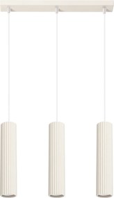 Sollux Lighting Závěsná lampa KARBON 3L béžová