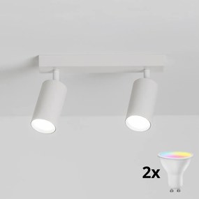 Brilagi - LED RGBW Stmívatelné bodové svítidlo SELE 2xGU10/4,8W/230V bílá