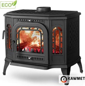 KAWMET Litinová krbová kamna P7 LB - 10,5 kW ECO