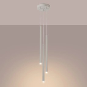 Sollux Lighting Závěsná lampa PASTELO 3P béžová