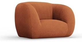 Oranžové křeslo z textilie bouclé Essen – Cosmopolitan Design