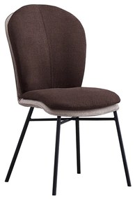 Kondela Jídelní židle, hnědá/béžová, KIMEA