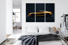 Vícedílný obraz Žluté 3D Sportovní Auto Nedostatek Nedostatek Plátno Canvas 60x40