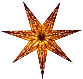 Sterntaler Samt papírová hvězda, Ø 75 cm žlutá