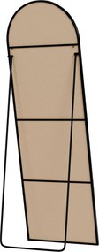 Zrcadlo Moline 150x50 cm – černá-matt