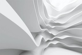 Pětidílná vliesová fototapeta Bílá abstrakce, rozměr 375x250cm, MS-5-0295