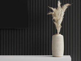 Mexen Lam-F, akustické stěnové lamely 275 × 31,5 cm, filc 6 mm, černá lesklá, S105-275317-2812-055