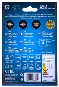 Schodišťové LED svítidlo Evo, 1x LED 0,6w, 6500k, s