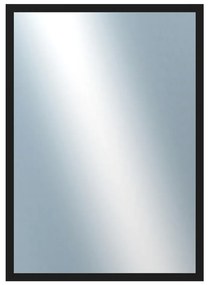 DANTIK - Zarámované zrcadlo - rozměr s rámem cca 50x70 cm z lišty PERLA černá lesklá vysoká (2548)