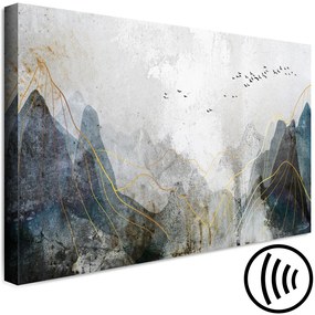 Obraz Mlžný horský průsmyk (1-dílný) široký