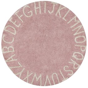 Lorena Canals koberce Přírodní koberec, ručně tkaný Round ABC Vintage Nude-Natural - 150x150 (průměr) kruh cm