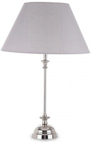Stolní lampa kovová stříbrná 145762
