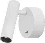Nástěnné LED svítidlo NOVA LUCE CLIP 3W 3000K bílé s vypínačem 9030201
