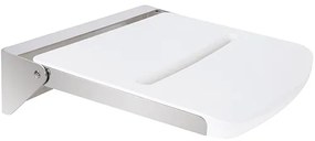 Bemeta Design HELP: Sprchové sedátko, sklopné, nerez, lesk, bílý plast - 347125011