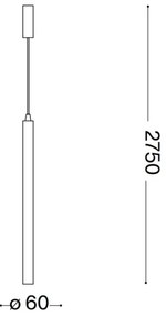 Ideal Lux - LED Lustr na lanku ULTRATHIN LED/11,5W/230V CRI 90 mosaz