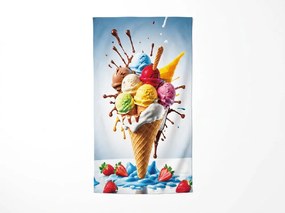 Rychleschnoucí XXL plážová osuška DOLCINO barevná 150 x 210 cm, 100% mikrovlákno
