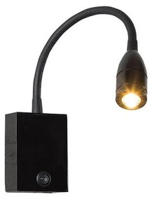 Zambelis H32 - LED Flexibilní lampička LED/3W/230V černá