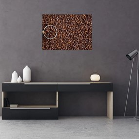Skleněný obraz - kávové zrna (70x50 cm)