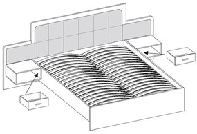 Ložnice EFFECT s | 5 dílů | sonoma/andersen