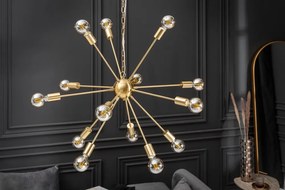 Designové závěsné svítidlo Daube 85 cm zlaté