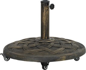 Betonový stojan na slunečník, stojan na slunečník s kolečky, kulatý držák na slunečník Stojan na slunečník 32/38/48mm