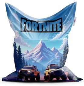 Sablio Sedací vak FORTNITE Off-road auta - 200x140 cm