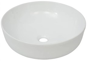 Umyvadlo kulaté keramické bílé 41,5x13,5 cm 142337