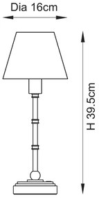 Endon 114800 - LED Stm. nabíjecí stolní lampa BURLEY LED/1,5W/5V mosaz/zelená