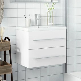 Koupelnová skříňka se zápustným umyvadlem bílá 3278764