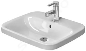 DURAVIT - DuraStyle Umyvadlo nábytkové 560x455 mm, s 1 otvorem pro baterii, bílá (0374560000)