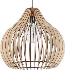 Lustr SOLLUX Aprilla E27 1x60W bez zdroje SL.0639 přírodní dřevo