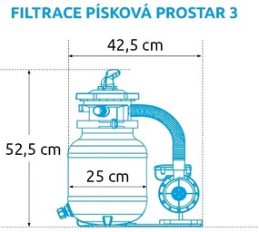 Marimex | Písková filtrace ProStar 3 + sada hadic | 10600010