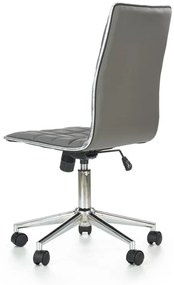 Kancelářská otočná židle TIROL — ekokůže, více barev Černá