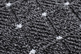 Condor Carpets, Metrážový koberec Udinese antracit - neúčtujeme odřezky z role, na míru, šíře 2m,4m, černá, filc, chodba / předsíň