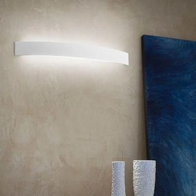 Linea Light 1140 Curvé_W, bílé nástěnné svítidlo, 15W LED 3000K, délka 39cm