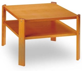 Konferenční stolek LEDA B 72x72 cm, masiv a dýha buk, český výrobek