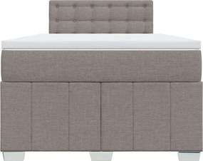Box spring postel s matrací taupe 120x190 cm textil 3287025