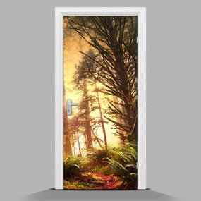 Wallmuralia Samolepící nálepka na dveře Tajemný les 75x205