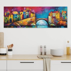 Obraz na plátně - Most dvou světů v Tarentinu FeelHappy.cz Velikost obrazu: 180 x 60 cm