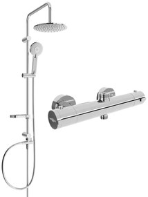 Mexen Carl sprchový set s dešťovou sprchou a termostatickou sprchou Kai , chromová, 77150240-00