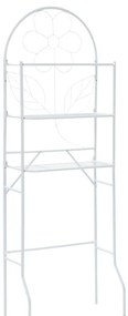 Regál do koupelny bílý 60 x 33 x 174 cm 246723
