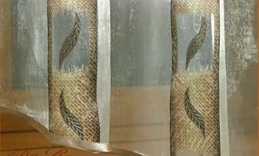 Hotová organzová záclona Gobi 320x170cm různé barvy Barva: světle zlato béžová